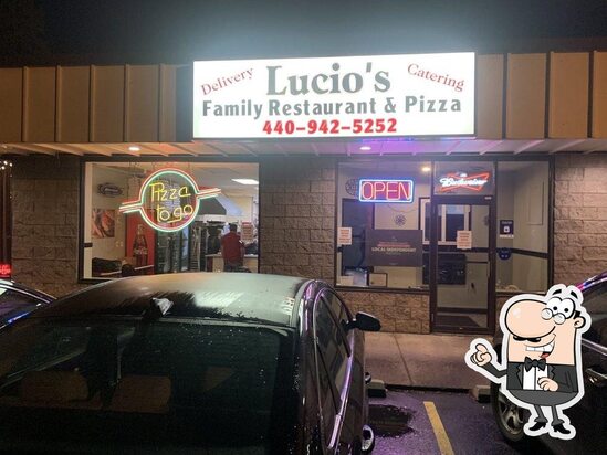 Menu at Lucio's restaurant, Eastlake