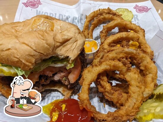 Menu at Fuddruckers restaurant, Regina
