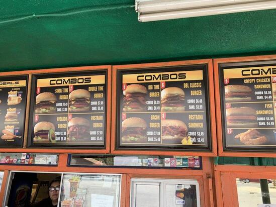 Menu at Burger Time restaurant, Arvin