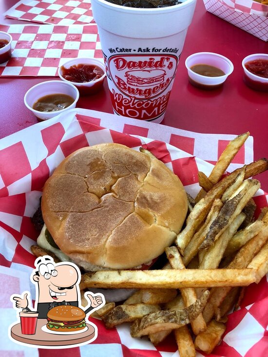 Menu at David's Burgers restaurant, Maumelle, 102 Country Club Pkwy