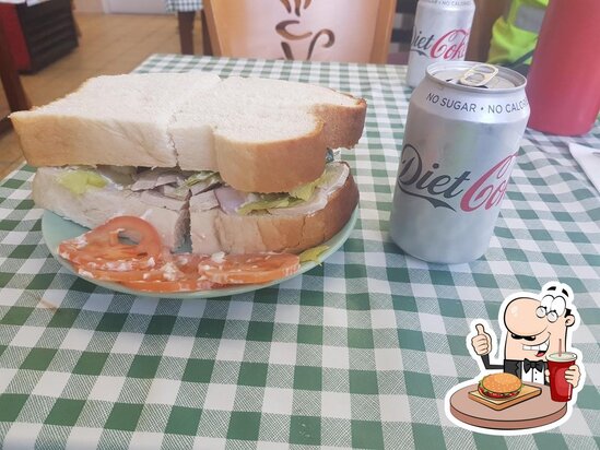 Menu at Cox's cafe, Bilston, Bilston