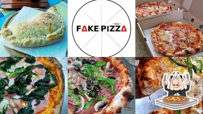 Menu at FAKE PIZZA BKK restaurant, Bangkok