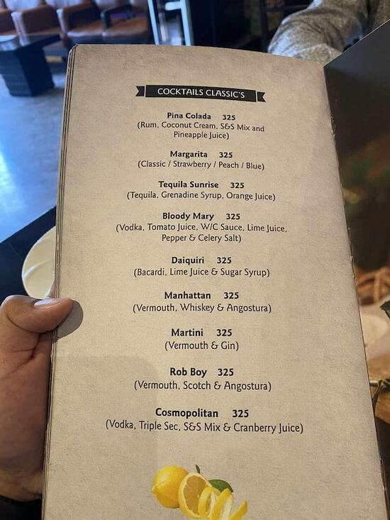 Menu at Pinch Of Spice, Agra
