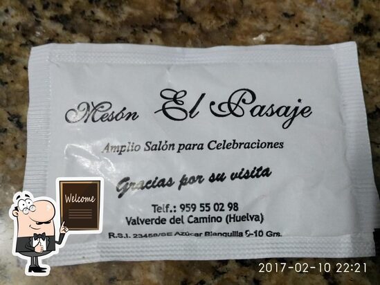 Mesón El Pasaje, Valverde del Camino - Menú del restaurante, precios y ...