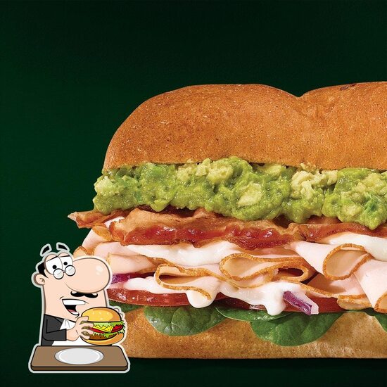 Menu at Subway fast food, Big Stone Gap, Gilley Ave E
