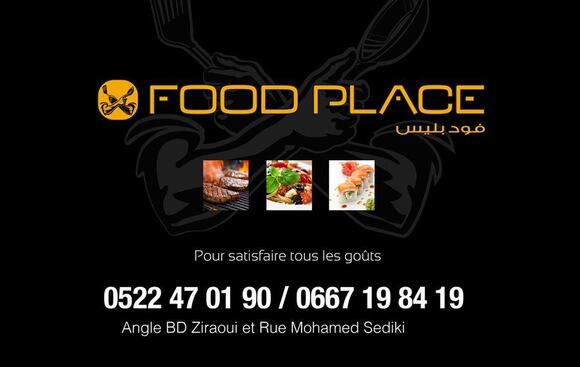 Menu at Food Place restaurant, Casablanca