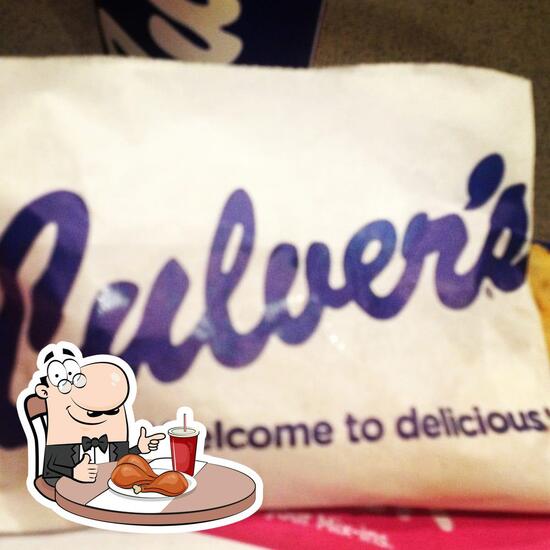 Menu at Culver's fast food, Pella
