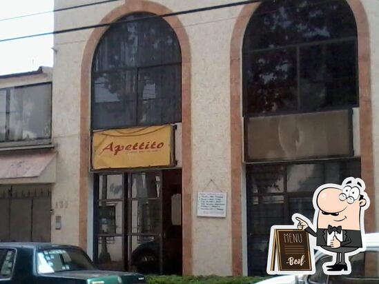 Carta del restaurante Apettito, Ciudad del México