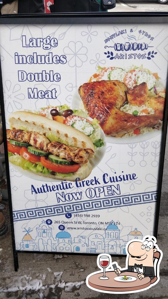 Menu au Aristos Souvlaki & Gyros restaurant, Toronto