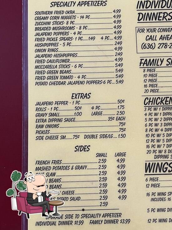Chicken Coop, Saint Peters - Restaurant menu, prices and reviews