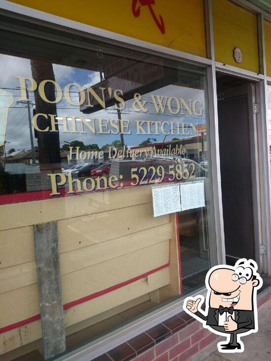 Menu at Poon's & Wong Chinese Kitchen fast food, Geelong West