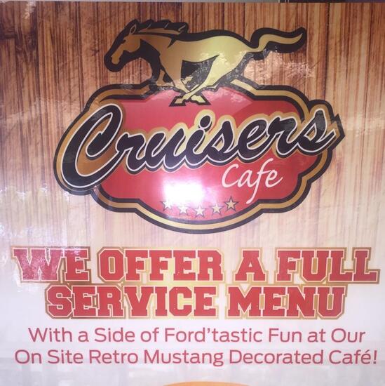 Menu at Cruisers cafe, Humble, US-59 N