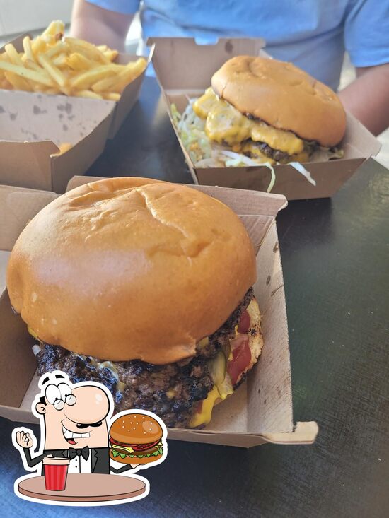 Menu at The Box Factory Burgers restaurant, Sawtell