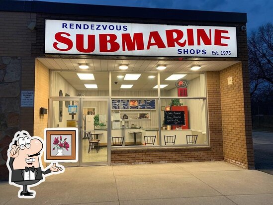 Menu at Rendezvous Submarine Shop fast food, Burlington
