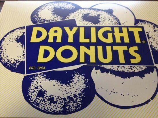 Menu at Daylight Donuts, Wellington