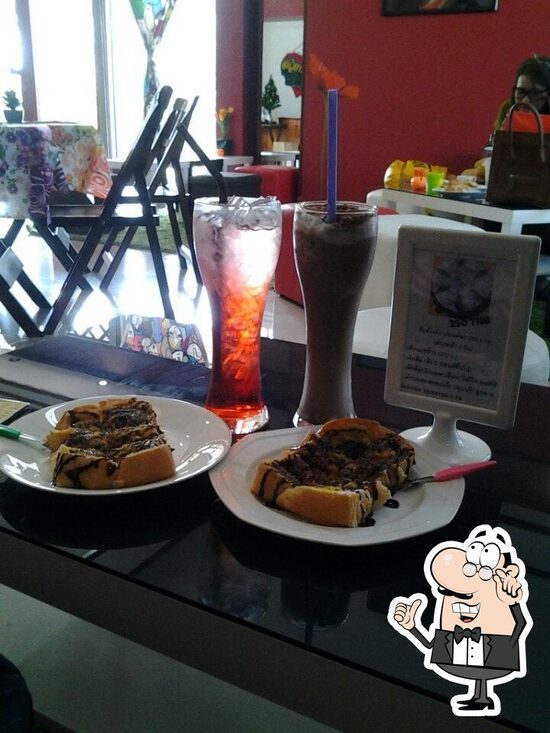 Menu at The Hippy Cafe', Mueang Pak