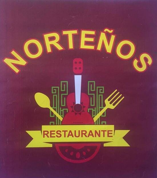 Menu at Norteños restaurant, Salinas de Hidalgo