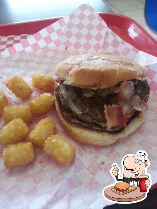 Menu at Mr. Burger restaurant, Hooker