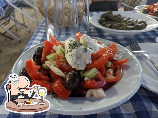 Menu at Greek Club in Cairo, Egypt