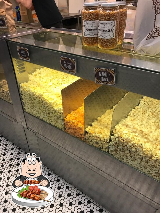 Menu at pittsburgh popcorn company, Monroeville
