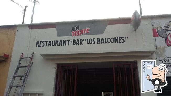 Menu at Los Balcones restaurant, Oaxaca
