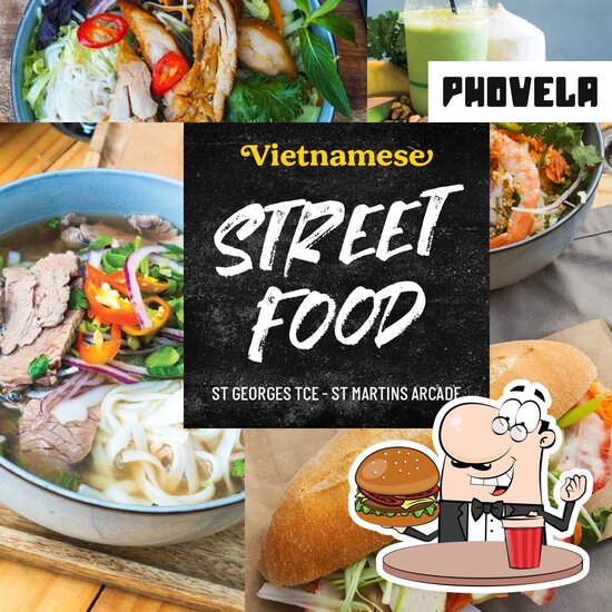 Menu at PHOVELA restaurant, Perth