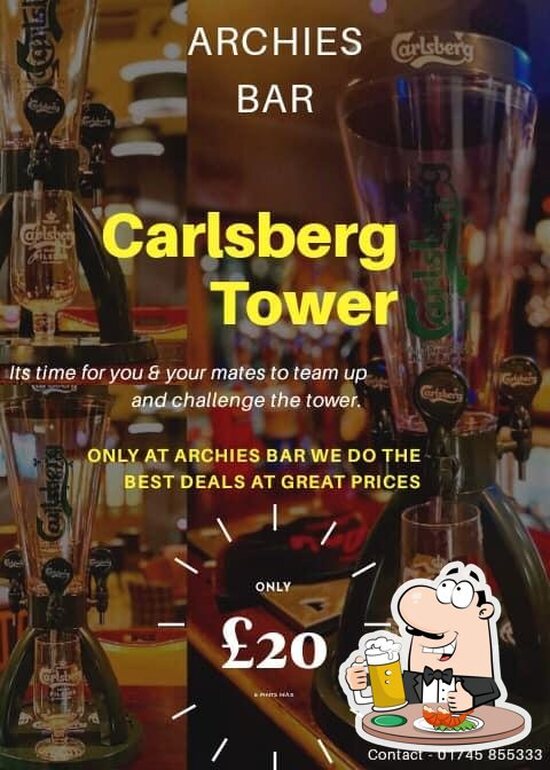 Menu of Archies Bar, Prestatyn - reviews and ratings