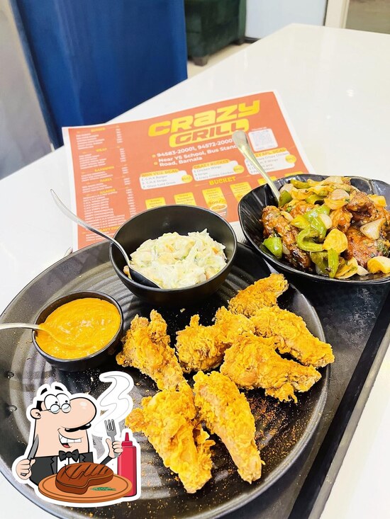 Menu at Crazy grill, Barnala