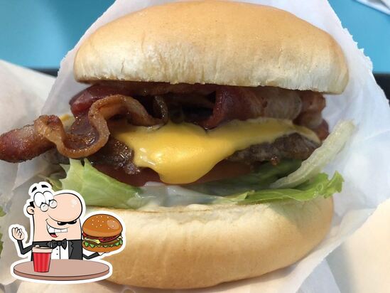 Menu at Burger Express fast food, Saint Maries