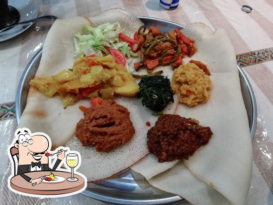 Menu at Asmara restaurant, Sheffield