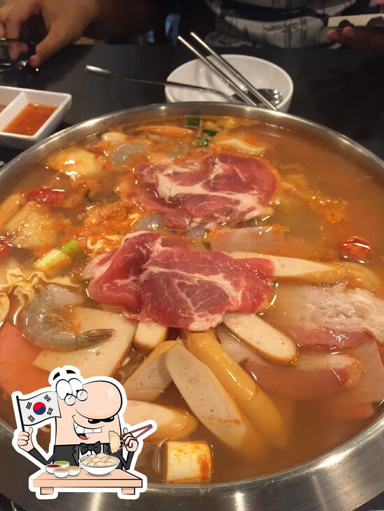 Menu at Budaejjigae restaurant, Bangkok, Fashion Island