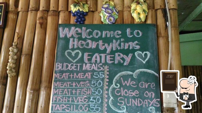 Menu at Hearty Kins Eatery cafe, Baguio