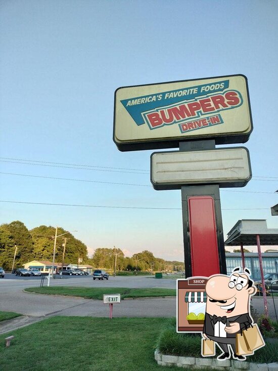 Menu at Bumpers Drive-In of America restaurant, New Albany