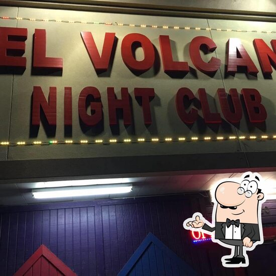 Menu at El Volcan Night Club, Houston, Broadway St