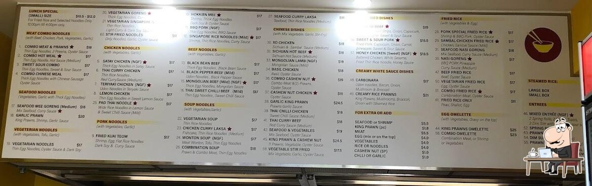 Jow Noodles, Caloundra - Restaurant menu, prices and reviews