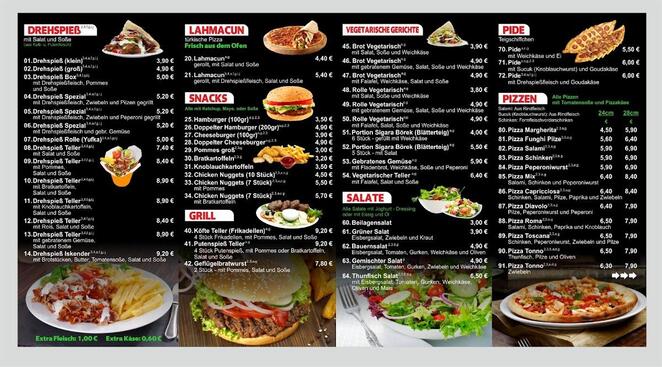 Speisekarte von Stadt Döner & Pizza, Gemünden am Main