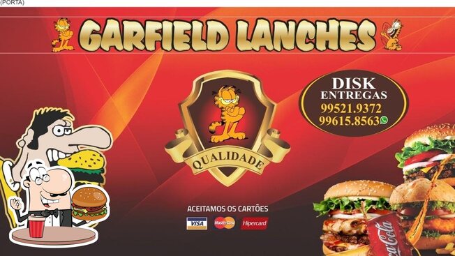 Menu em Garfield lanches pub & Bar, Limeira
