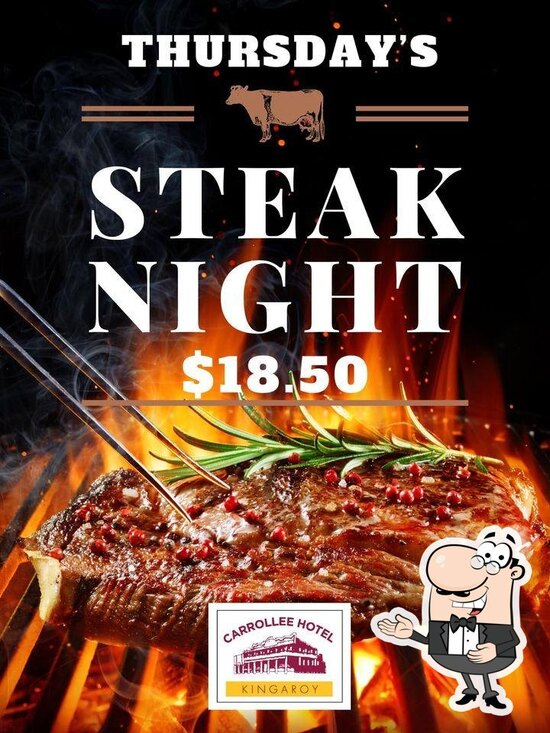 Menu at Carrollee Hotel pub & bar, Kingaroy, Haly street
