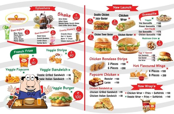 Menu at Chick Treat, Theni