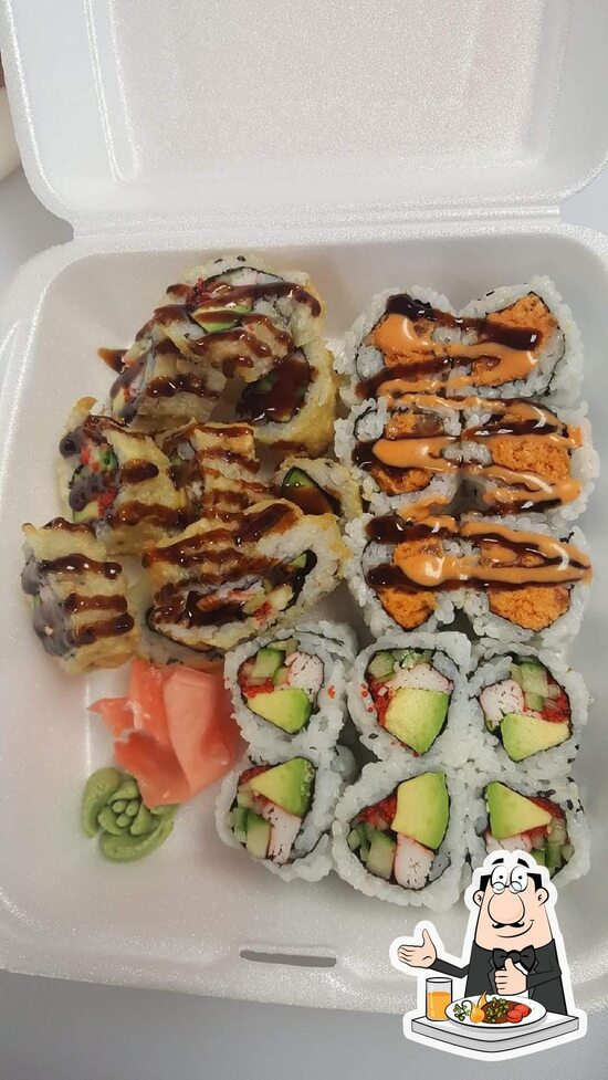 Menu at Kuro sushi restaurant, Shediac