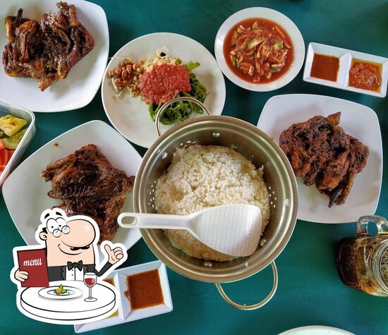 Menu at Taliwang Irama 3 restaurant, Mataram