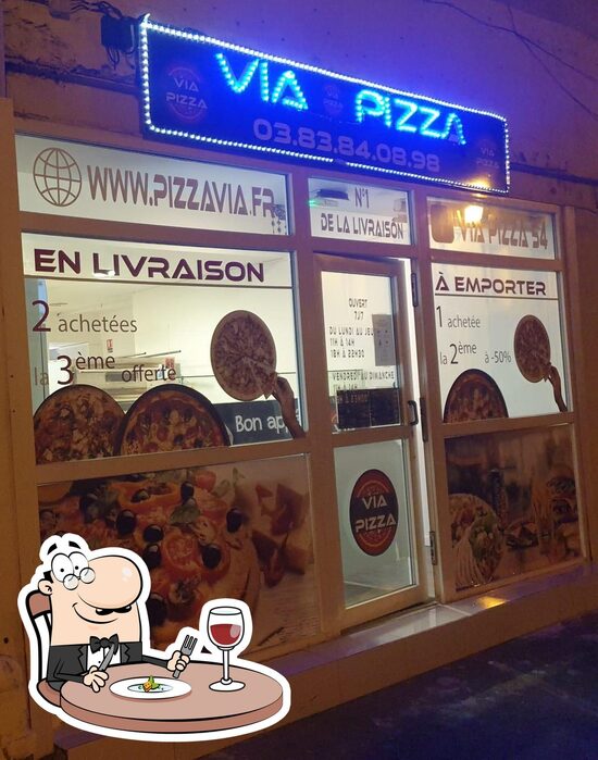 Menu at Via Pizza 54 pizzeria, Pont-à-Mousson