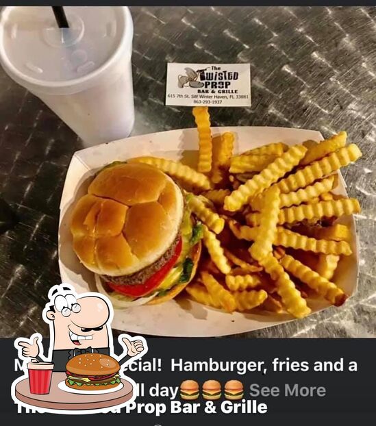 Menu at The Twisted Prop Bar & Grille, Winter Haven