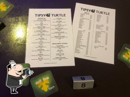 Menu at Tipsy o'Turtle Turtle, Pernera