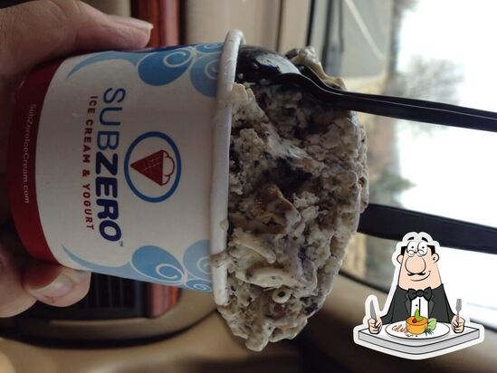 Carta del postres Sub Zero Ice Cream, Alpine