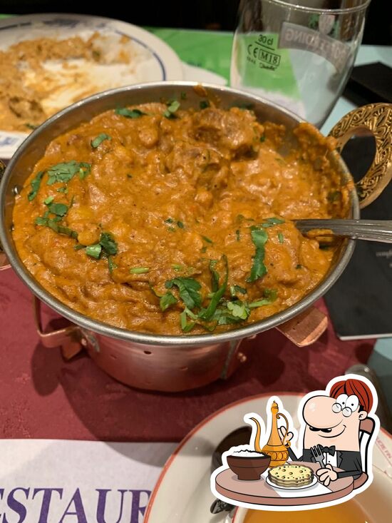 Menu at Taj Mahal restaurant, Luxembourg City