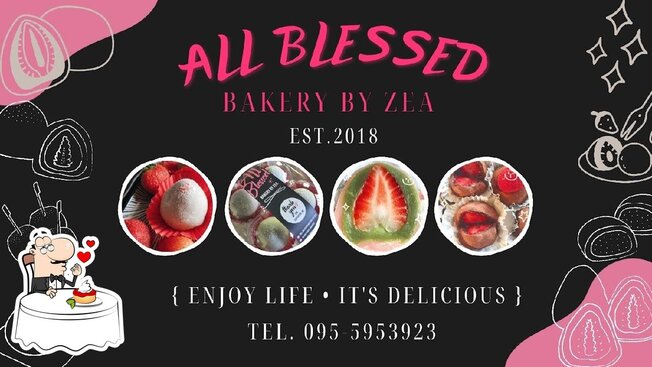 Menu at All Blessed Bakery by Zea, Choeng Thale