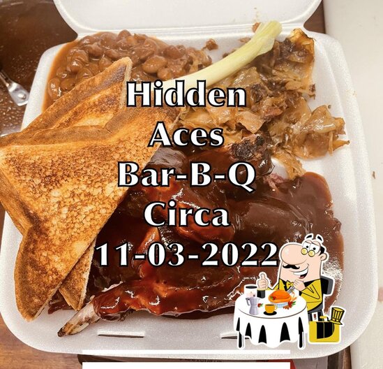 Menu at Hidden Aces Bar-B-Q, Colbert