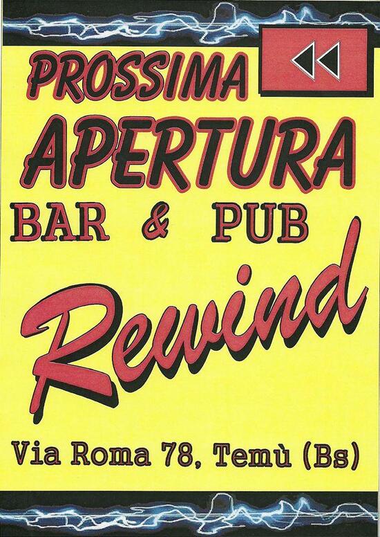 Menu at Rewind Bar, Temù