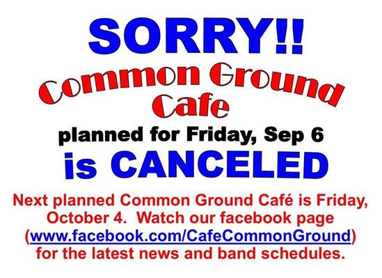 Menu at Common Ground Cafe, Poquoson